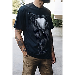 Disney Nightmare Before Christmas Jack Skellington Costume Suit T-shirt (Small, Stained Glass)