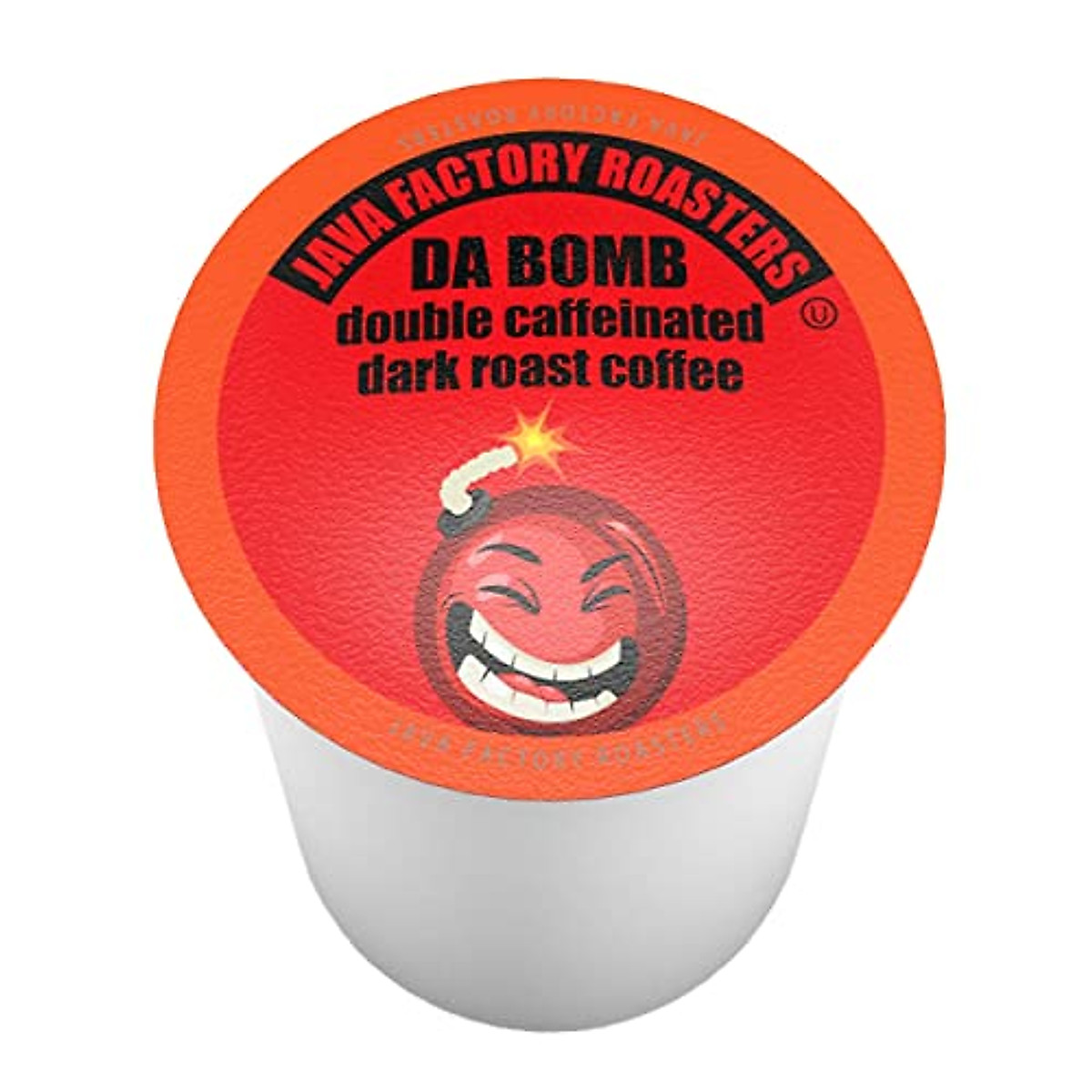 Java Factory High Caffeine Coffee Pods, Da Bomb Dark Roast, 40 Count - Compatible with K Cup Brewers 2.0, Extra Caffeine for a Strong Start to Your Day