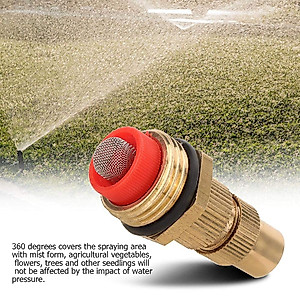 Garden Irrigation Sprinkler Misting Spray Nozzle Adjustable Watering Spray head G1/2'' Male Thread