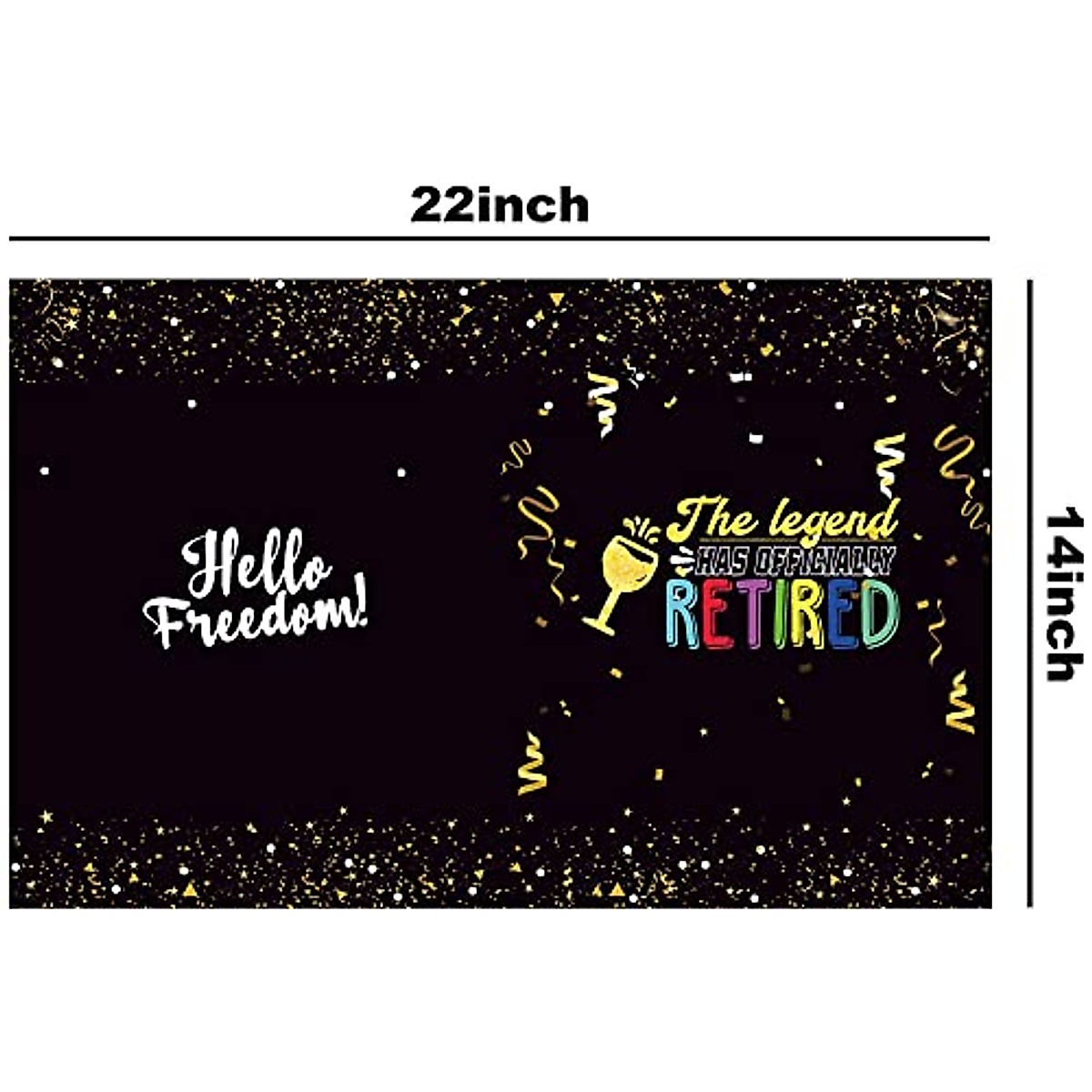 Retirement Party Decorations, Giant Guest Book, Jumbo Greeting Card, Signature Board, Farewell Sign in Poster, Retired Party Supplies Favors Leaving Gifts for Office Colleague Friends Parents Husband Wife Women Men Co-Worker - 14 x 22 Inches, Unframed