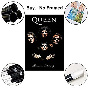Queen Poster Fabric Art Poster Fabic Prints 16x24 inch for Wall Decoration No Framed