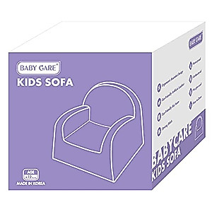 Baby Care Leather Kids Sofa (Gray) | High-end Quality Toddler Chair and Kids Couch for Boys and Girls | Waterproof, Ergonomic, Easy to Clean, No Glue Used …