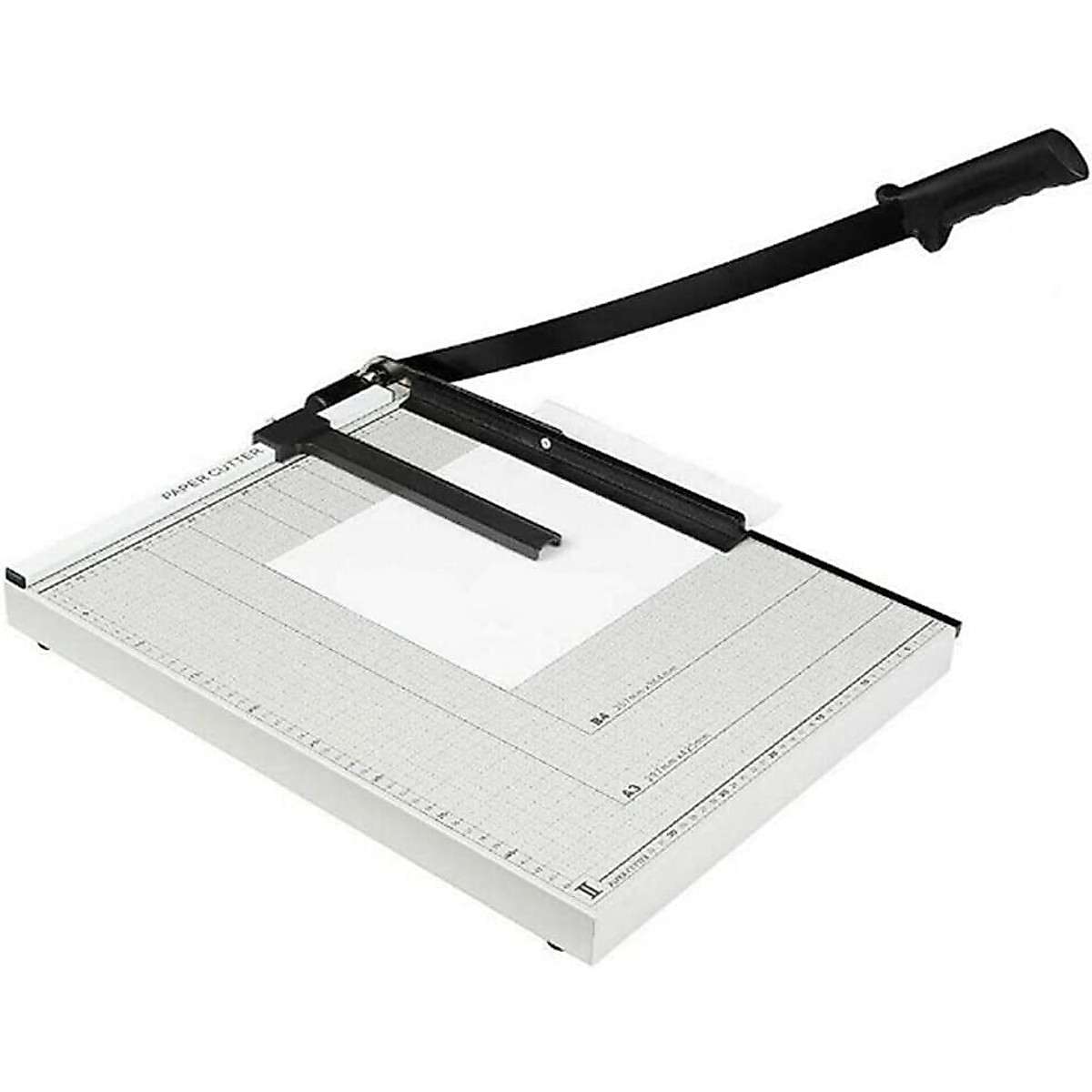 Paper Cutter Guillotine Style 18" Cut Length X 15" Inch Metal Base Trimmer