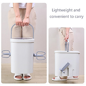 Portable Mini Washing Machine Non Electric, Compact Hand Crank Foot Pedal Rotary Washer, Manual Clothes Wringer, Labor-Saving Laundry Alternative, Mobile Clothes Washer for Dormitory, Apartment, RV