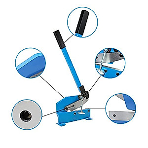 AIWFL 8 Inch Metal Shear Sheet Metal Plate Shear 8" Solid Steel Frame Metal Cutting for Plate Cutting, Manual Metal Cutter High Precision Hand Plate Shear