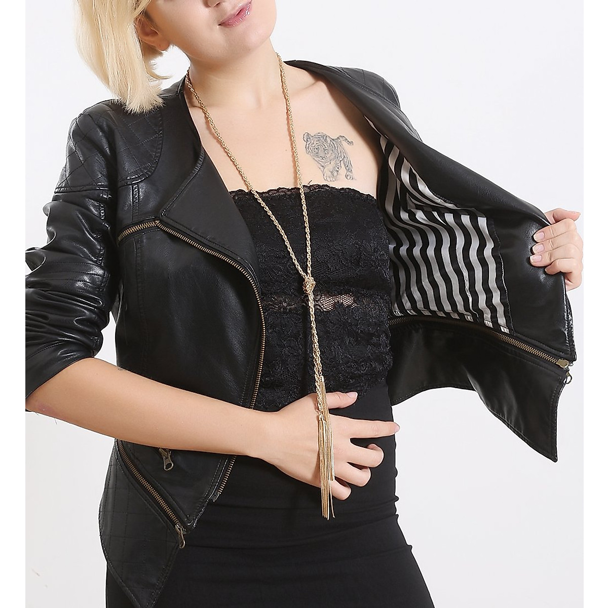 Lariatneck Long Necklaces for Women Gold Necklaces Tassel Y Necklaces Adjustable Knot Chain Tassel Pendant Necklaces gold Costume Jewelry for women