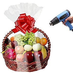 Shrink Wrap Bags for Gift Baskets, 24x30 inches Clear PVC Heat Gift Basket Shrink Bags 10Pack