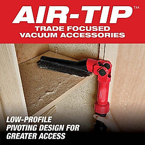 SHISHUVIN Milwaukee 49-90-KIT1 AIR-TIP Nozzle/Rotating Brush/Pivoting Brush Attachment Kit - Vacuum Cleaner Accessories - Resin Material