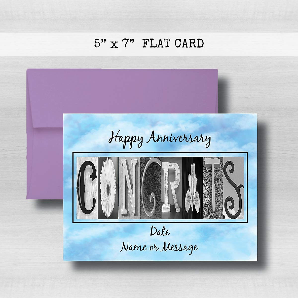 Wedding Engagement Couple Gift,Congrats Wedding Gift,Floral Letter Art,Personalized Anniversary Card