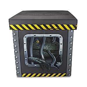 Jurassic World Foldable Storage Bin Cube Organizer with Lid | 15 Inches