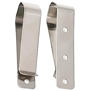 2 Pcs Garage Door Remote Stainless Steal Visor Clip Only Compatible with Liftmaster Chamberlain Craftsman Opener Remote