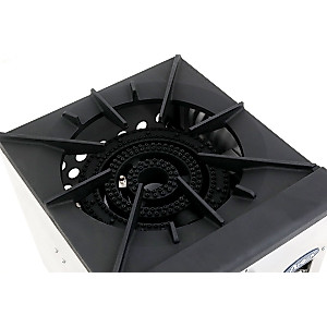 Atosa USA ATSP-18-1 (High BTU 80,000) Heavy Duty Stainless Steel Stock Pot Stove - Natrual Gas Double Burner