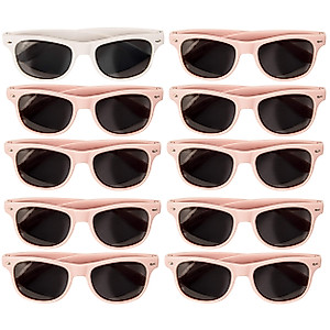 Partay Shenanigans Bride Tribe Sunglasses - Bride-to-be and Bridesmaids Sunglasses for Bachelorette Party (1 x Bride; 9 x Bride Tribe)