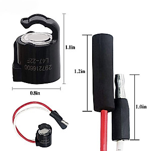 297216600 Refrigerator Defrost Thermostat Compatible with Top Brand Replaces with 218673008, 218969901, 218969902, 1483781, 216731000, 216872200, 5304404743