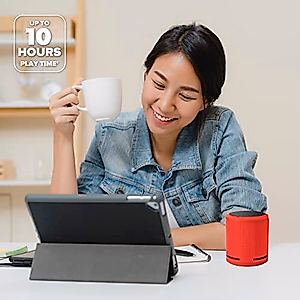 Altec Lansing HydraOrbit - Waterproof Bluetooth Speaker, Lightweight & Portable Speaker for Travel & Outdoor Use, Red