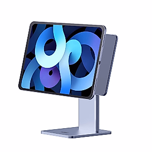 Hagibis Foldable Magnetic iPad Stand, Adjustable Rotatable Floating iPad Pro Stand Holder for Apple iPad Pro 11 Inch 1st/2nd/3rd/4th Gen and iPad Air 10.9” 4th/5th (11”)