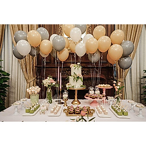 Treasures Gifted Matte Tan Balloons - 10 Inch Nude Balloons 36 Pack - Latex Beige Balloons - Fall Balloons - Dark Cream Balloons - Pastel Light Brown Balloons - Neutral Party Decorations