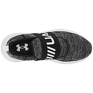 Under Armour Men's Surge 3 Slip On Running Shoe, (001) Black/Black/White, 11