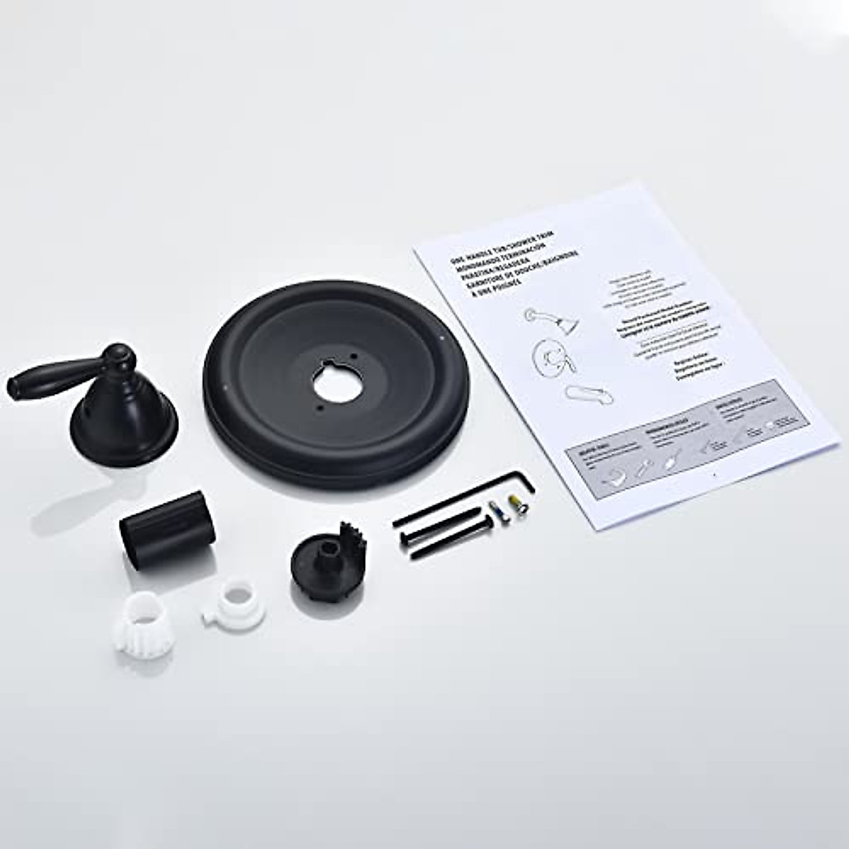 Pressure Balancing Tub and Shower Trim Kit, Compatible with Moen Posi-Temp Valve, Matte Black