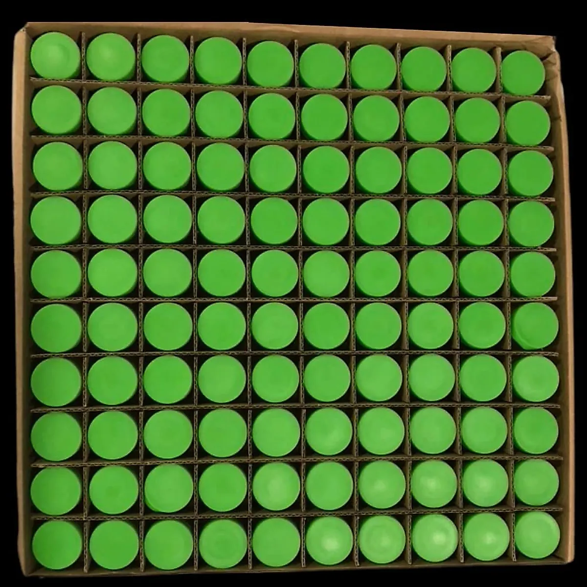 BananaOG Concentrate Dab Containers Glass Jar with Silicone Lid, 6ml Round, 100 pack, Green