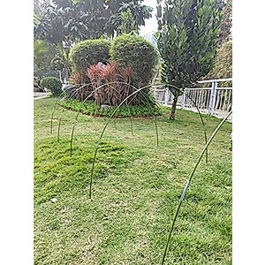 Garden Hoops for Raised Beds Hoop House Greenhouse Frame Garden Tunnel Greenhouse Hoops Row Cover Hoops by Lonurya (40packs (Garden Bed 2.8ft-4.2ft W))
