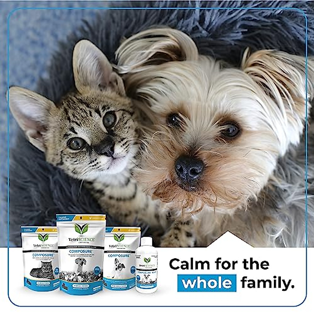 VetriScience Composure, Calming Formula for Cats, 30 Bite-Sized Chews