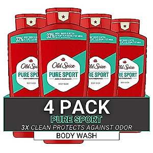 Old Spice Body Wash for Men, High Endurance Pure Sport, 24 Fl Oz (Pack Of 4)
