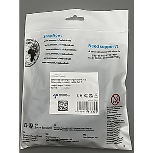 Cat7 Ethernet Extension Cable – 6ft, Break-Proof Design (Male to Female LAN & Ethernet Extension, Internet Cable Extender, Full Data Transfer Speed – 10Gbit/s, SF/FTP Shielding) – by CableDirect