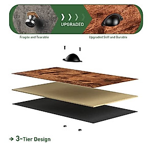 EnHomee Dresser TV Stand Entertainment Center with Fabric Drawers Media Console Table with Wood Open Shelves for 50" TV Storage Drawer Dresser for Bedroom, Living Room, Entryway, Rustic Brown