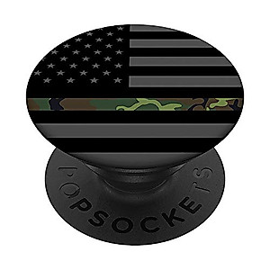 Thin Green Line Popsockets Army Military USA Flag PopSockets PopGrip: Swappable Grip for Phones & Tablets