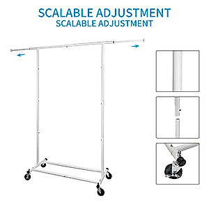 Fishat Simple & Heavy Duty Single Standard Rod Garment Rack