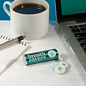 BREATH SAVERS Wintergreen Sugar Free Breath Mints Rolls, 0.75 oz (24 Count)