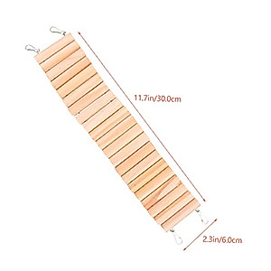 Ipetboom 3pcs Accessory Squirrel Wood Other Parrot Rats Glider Ladder Perch for Animals Pet Wooden Rabbit Training Small Accessories Pigs Plaything Hedgehog Suspension Toy and Kitten