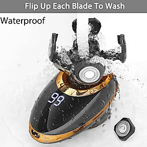 Head Shavers for Bald Men,Kibiy Electric Shavers for Bald Men Cordless,Men's Electric Shaver Bald Head Shavers for Men Rechargeable Shaver for Men Waterproof Rotary Shaver Grooming Kit