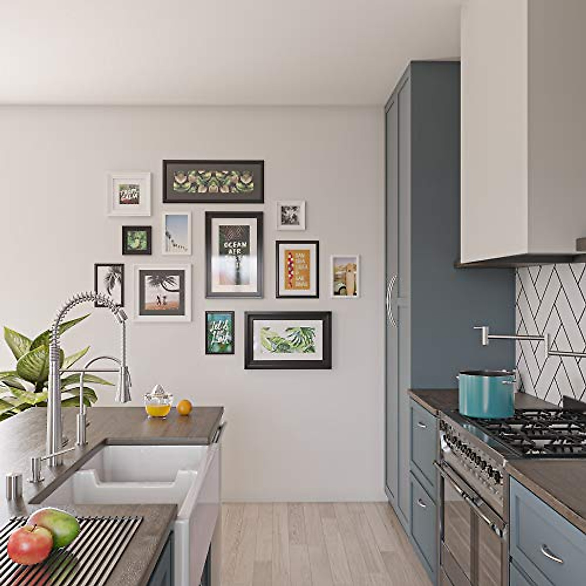 ALFI brand AB3618DB-W Smooth Thick Wall Fireclay Double Bowl Farm Sink, 36", White