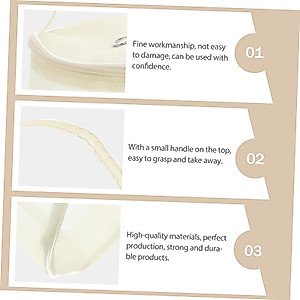 Gogogmee Mesh Tote 2pcs Wool Storage Bag Braid Accessories Thread Home Tools Woven Tote Bag Yarn Balls Organizer Basket Knitted Tote Bag Knitting Bag Mesh - Nylon Wire Clamp