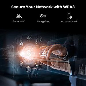 ZTE Ax3000 Pro WiFi 6 Router – Dual Band Router for Wireless Internet, Speed up to 3 Gbps, Supports Guest WiFi, Parental Controls, QoS, NFC Connection, Router with Large Coverage for Gaming Streaming