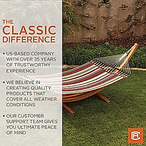 Classic Accessories Ravenna 81 x 55 Inch Quilted Double Hammock, Dark Taupe