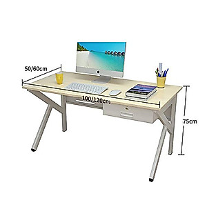 Modern K Shape Computer Desk,Simplistic Home Office Desk,Student Writing Desk with Drawers,Notebook Desk Laptop Pc Table