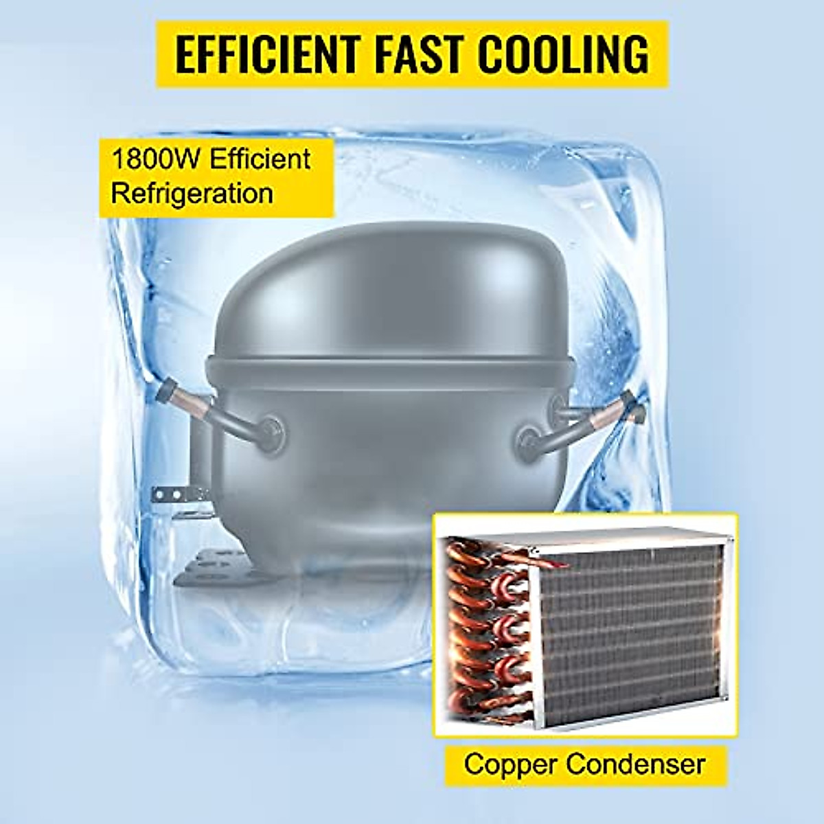 Happybuy 110V Commercial Slushy Machine 15L x 3 Tank Frozen Drink Machine 1800W Commercial Margarita Machine Stainless Steel Suitable for Supermarkets Cafes Restaurants Snack Bar