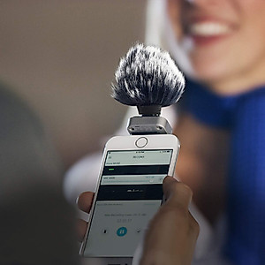 Microphone Furry Windscreen Windjammer for MV88 - Customized Pop Filter Deadcat Windshield Wind Jammer Compatible with Shure MV88 iOS Digital Stereo Condenser Mic by YOUSHARES