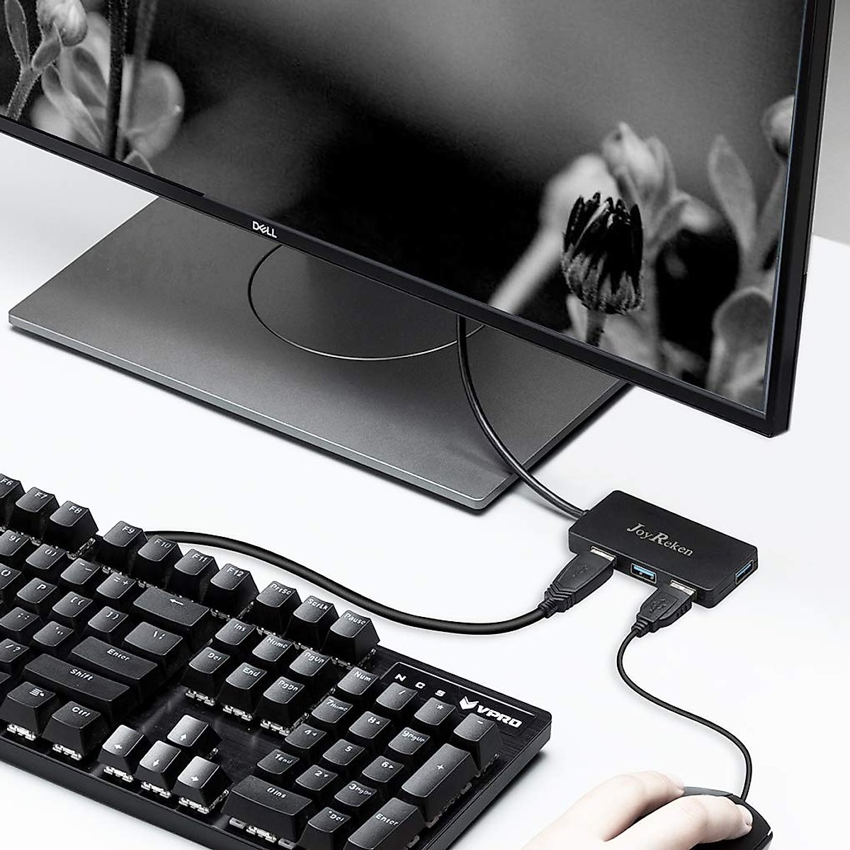 USB 3.0 Hub, JoyReken Ultra Slim 4-Port USB 3.0 Data Hub Portable Super Speed for MacBook, Mac Pro/Mini, iMac, XPS, Surface Pro, Notebook, PC, USB Flash Drives, Mobile HDD, and More[Upgraded]