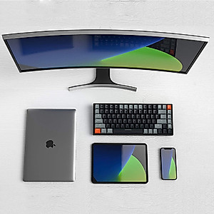 Vissles V84 Wireless Bluetooth/USB Wired Mechanical Keyboard with Wrist Hot Swappable Mechanical Gaming Keyboard Compact 84 Keys Tenkeyless RGB Dynamic Backlit for Mac Windows, Gateron Red Switch