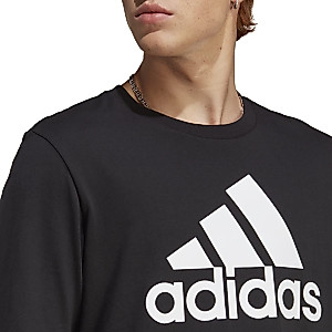 adidas Men's Essentials Long-Sleeve T-Shirt, Black, Large