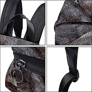 Large Canvas Backpack College School Men & Women Cute Sleeping Otters