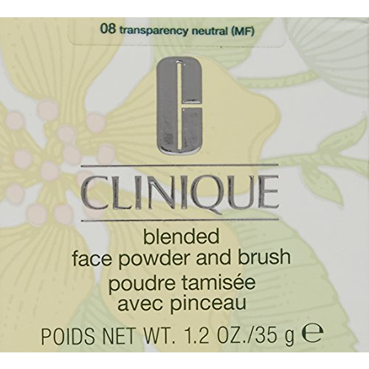 Clinique Blended Face Powder plus Brush, No. 08 Transparency Neutral, 1.2 Ounce