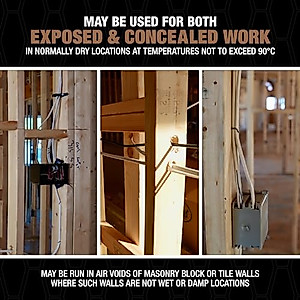 Southwire Romex Brand Simpull Solid Indoor 10/2 W/G NMB Cable 100ft coil - SW 28829028