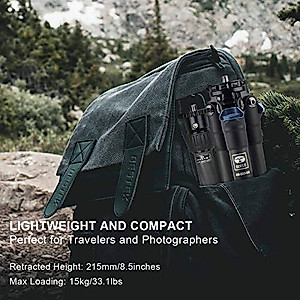 SIRUI AM223 Travel Carbon Fiber Mini Tripod with SL-100 Two-Section Carbon Center Column