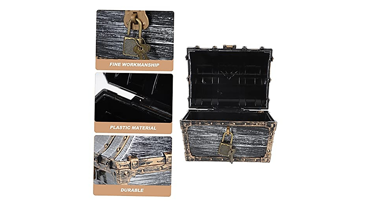 Zerodeko Pirate Treasure Chest - Fun Kids Storage Toy