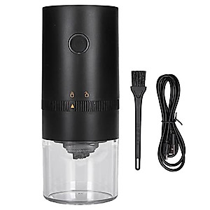 Aramox Coffee Grinders, Other Than Hand Operated,Coffee Bean Grinder Convenient Practical Reliable Durable Curved Design Compact Portable Grinding Tool For Home (Black)